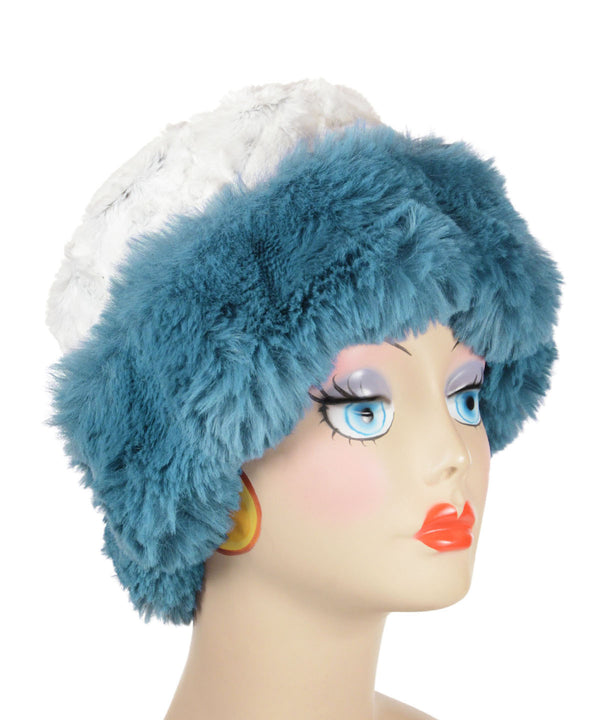 Cuffed Pillbox Hat in Enchanted Dreams Faux Furs - Pandemonium ...