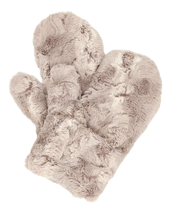 Mittens - Luxury Faux Fur in Café Au Lait - Pandemonium Millinery Faux ...