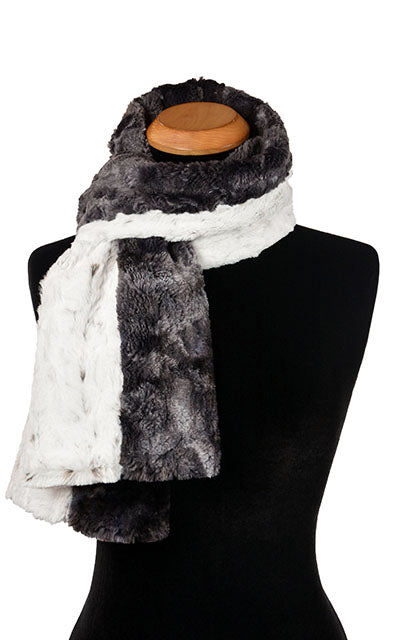 Dual Tone Scarf - Two-Tone, Assorted Faux Fur Combos - Pandemonium ...
