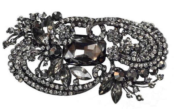 Rhinestone Brooch - Vignette - Pandemonium Millinery Faux Fur Boutique ...